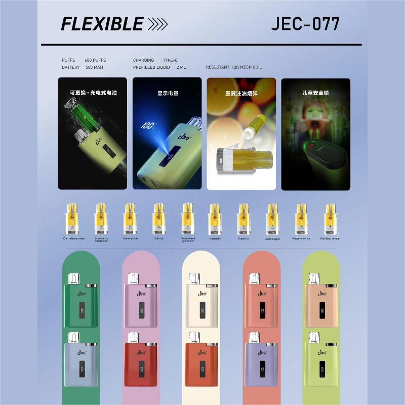 JEC-077 600 Puffs Disposable Vape Wholesale – Vapz Vape Wholesale
